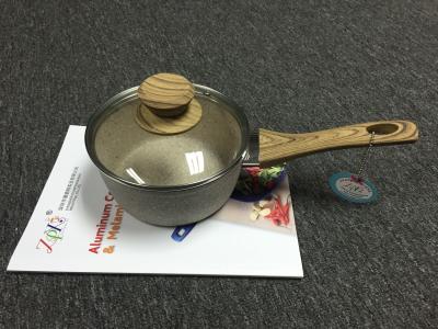 China Forged aluminum sauce pan with glass lid /non-stick/heat resistant / kitchenwares for sale