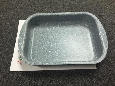 China Non-stick coating square pan  for BBQ / roaster outer heat resistant painting for sale