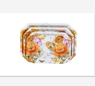 China 30% and 100% melamine tableware-melamine tray with different designs for sale