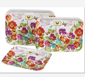 China Melamine tableware of melamine tray with different designs --3 sizes for sale