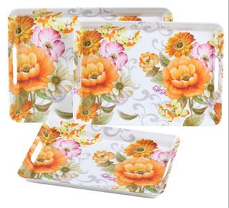 China Melamine tray,melamine tableware,melamine wares //three sizes//many designs for your choice for sale