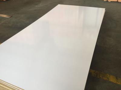 China MELAMINE MDF.TITANIUM WHITE HIGH GLOSSY MDF,E2 GLUE for sale