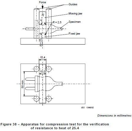 IEC60884-1 Clause 24.19 Figure 38 Heat Resistance Compression Testing Machine