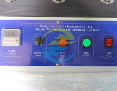 China Single Strokes 40±1 Times/min Electric Wire Abrasion Test Apparatus For Cable Testing Equipment for sale