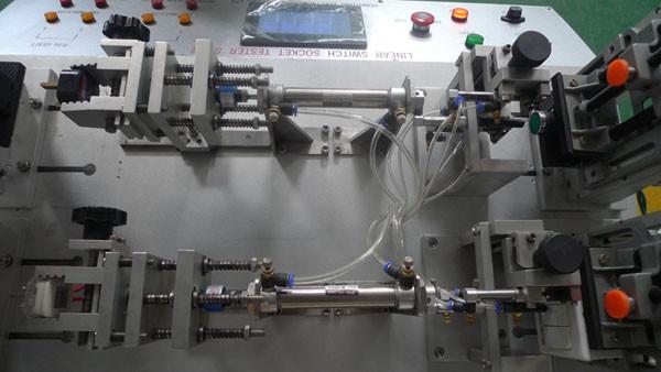 PLC Control Linear Switch Tester Pneumatic Plug Socket Test Equipment IEC61058.1 / IEC60884