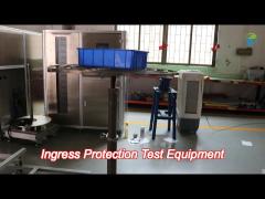 15 Degrees Tiltable Rotating Stage Ingress Protection Test Equipment 1r/Min Ø600mm For IPX1-IPX6