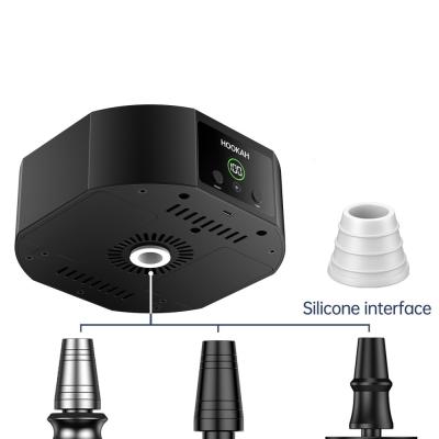 Cina Ciotola nera elettrica di Shisha Hookah con LED regolabile alla temperatura e design unico in vendita