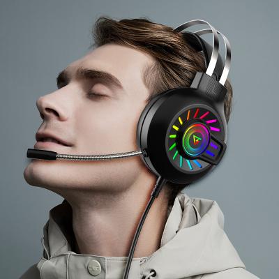 Cina G97 RGB Luminous 7.1 Surround Sound Headset per videogiochi con microfono e controllo del volume in vendita