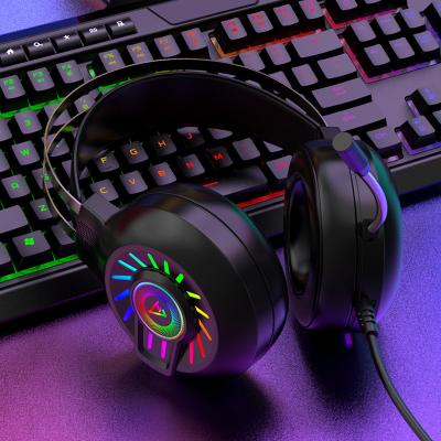 Cina G97 RGB Luminous 7.1 Surround Sound Headset per videogiochi con microfono e controllo del volume in vendita