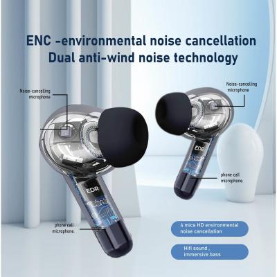 Cina Auricolari HiFI senza fili da muffa privati con ANC ENC a bassa latenza e display digitale in vendita