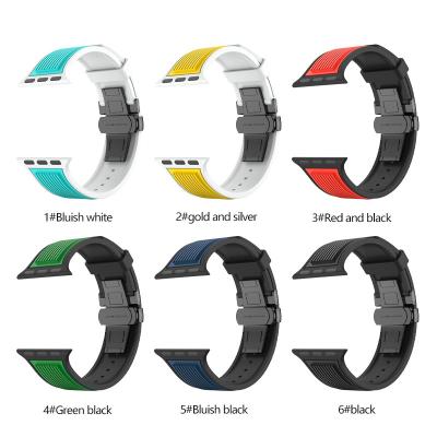 China 10 Kleurenopties Vlinder Buckle Horloge Riemen voor i Watch Series Ultra 8 7 6 5 4 Se Te koop