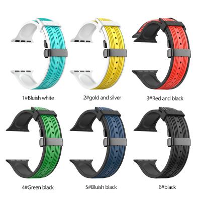 China 10 Kleurenopties Vlinder Buckle Horloge Riemen voor i Watch Series Ultra 8 7 6 5 4 Se Te koop