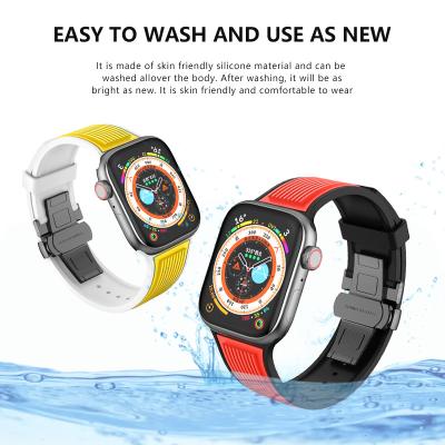 China 10 Kleurenopties Vlinder Buckle Horloge Riemen voor i Watch Series Ultra 8 7 6 5 4 Se Te koop
