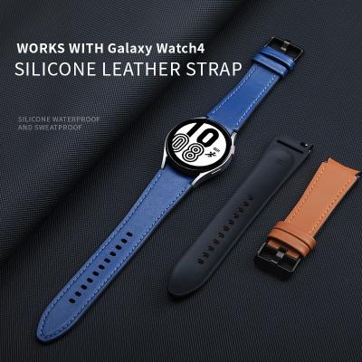 Cina Banda da orologio in pelle di silicone Designer Smart per Samsung Galaxy Watch 4 100% QC Passato in vendita