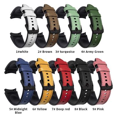 Cina Banda da orologio in pelle di silicone Designer Smart per Samsung Galaxy Watch 4 100% QC Passato in vendita