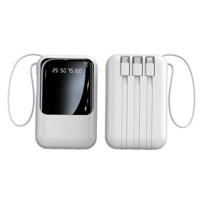Cina Mini Power Bank caricabatterie 5V2A con capacità di 10000mah e design ultra sottile in vendita
