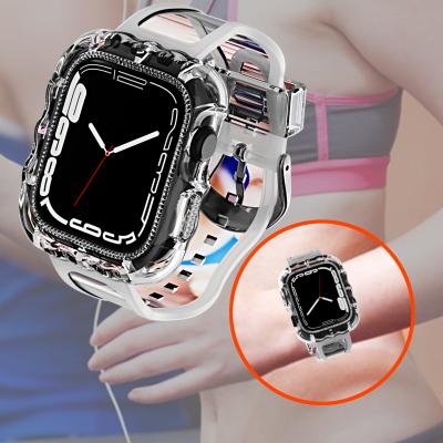 Cina Moderne 6 colori TPU Loop sostituzione Sport Bands per Apple Watch 7 e conveniente in vendita