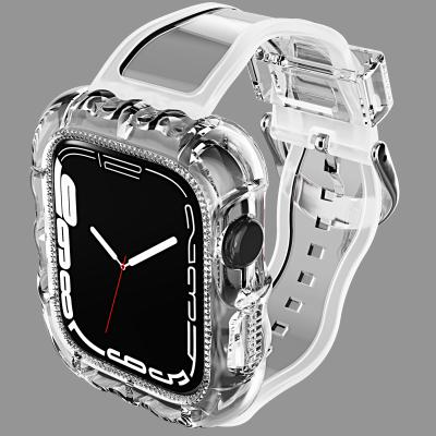 Cina Moderne 6 colori TPU Loop sostituzione Sport Bands per Apple Watch 7 e conveniente in vendita