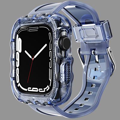 Cina Moderne 6 colori TPU Loop sostituzione Sport Bands per Apple Watch 7 e conveniente in vendita