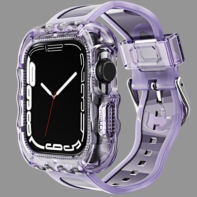 Cina Moderne 6 colori TPU Loop sostituzione Sport Bands per Apple Watch 7 e conveniente in vendita