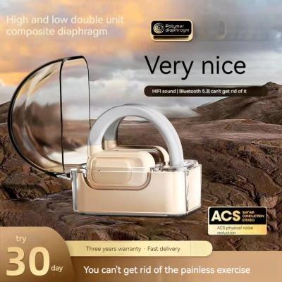 Cina Auricolare stereo indossabile wireless con BT 5.3 e AI Call Noise Cancelling 30H Playtime in vendita