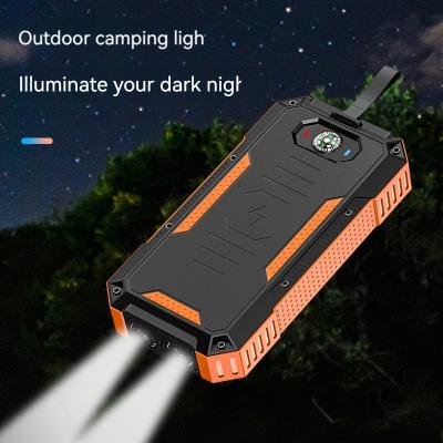 Cina Potenza di uscita 15W Private Mold Wireless Charging Solar Power Bank per iPhone 30000mAh in vendita