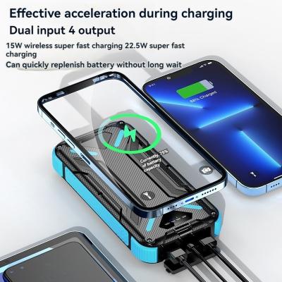 Cina Wireless 15W/USB 22.5W Output Solar Power Bank 20000mAh per cellulari Smartphone in vendita