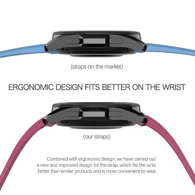 Cina Banda d'orologio in silicone a doppio colore personalizzata per Samsung Galaxy Watch 5 Pro in vendita