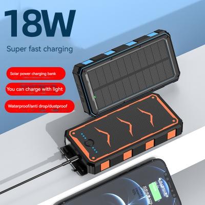 Cina 22.5W di uscita caricabatterie solare mobile 20000mAh Wireless Charging Power Bank per smartphone in vendita