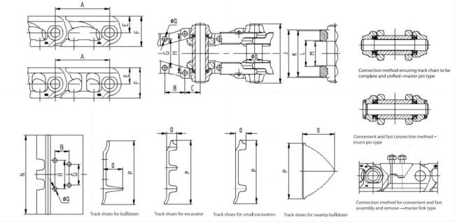 Excavator Undercarriage Parts Track Chain Assembly Track Link Sell
