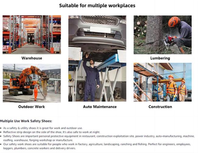 Wear Resistant and Safe Work Site Shoes Sell