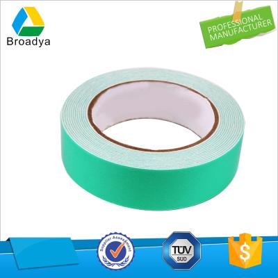 China High Softness Double Side Pe Foam Tape with Green Film liner for sale