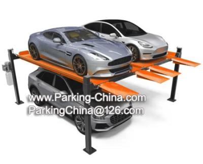 China four post four cars park lift Electric Operating Hydraulic Car Lift for sale