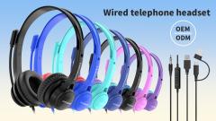 JTY-1225 Head mounted Wired Telephone Headphones