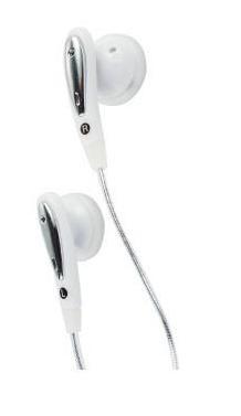 China White ABS 15mm Speaker In Ear Earbuds With Mic And Volume Control for sale