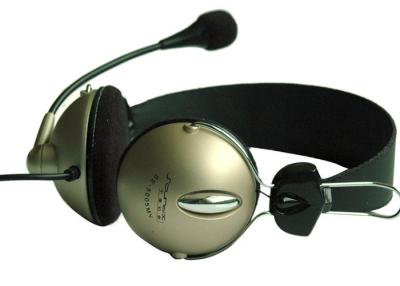 China Adjustable Computer HI FI Stereo Headphones 40mm Speaker 108dB 2.5m Cord with Mic for sale