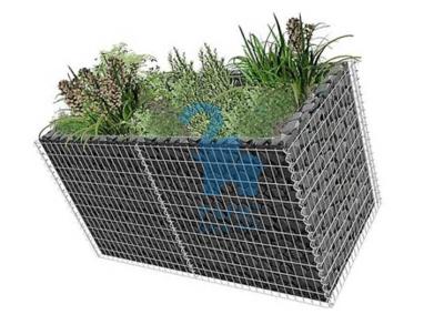 China Large Gabion Rock Baskets‎ , Retaining Wall Rock Cages With 10pcs Closing Ties for sale