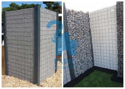 China High Speed Roads Paving Stone Cages Gabions , 4pcs Metal Clips Gabion Fence Panels for sale