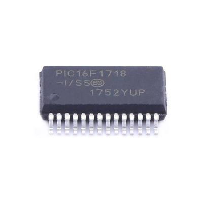Cina FLASH 28-SSOP di 8 bit 32MHz 28KB di IC del microcontroller dell'IMMAGINE XLP 16F dell'IMMAGINE di PIC16F1718T-I/SS in vendita