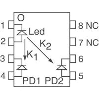 China HCNR200-000E High Linearity Analog Optocoupler 8 Pin DIP 0.01% Nonlinearity for sale