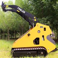 China Compact Diesel Wheel Mini Track Loader Hydraulic Rack Agricultural Tloader for sale