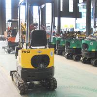 China Yellow Customised Mini Excavator Mini Crawler Tracked Digger With Attachment for sale
