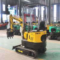 China Yellow Customised Mini Excavator Mini Crawler Tracked Digger With Attachment for sale