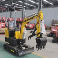 China Yellow Customised Mini Excavator Mini Crawler Tracked Digger With Attachment for sale