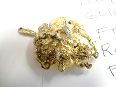 China 24K gold chunk refined out of computer chips. for sale