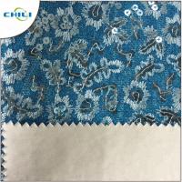 China Sequins Glitter Wall Fabric , Glitter Pattern Wallpaper Textured Moisture Proof for sale