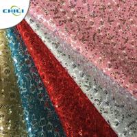 China Sequins Glitter Wall Fabric , Glitter Pattern Wallpaper Textured Moisture Proof for sale