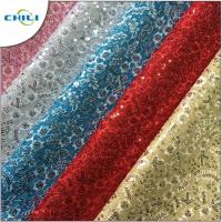 China Sequins Glitter Wall Fabric , Glitter Pattern Wallpaper Textured Moisture Proof for sale