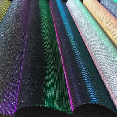 中国 寝室の装飾的なきらめきの革生地PUペット ポリエステル材料 販売のため