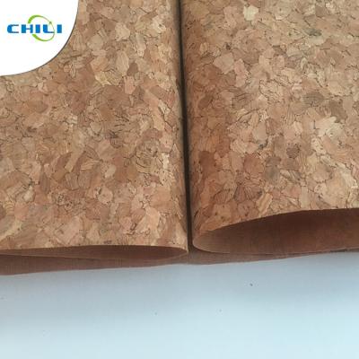 Cina Colore su misura tricottato tessuto del tessuto di rinforzo del cuoio del sughero delle scarpe delle donne in vendita